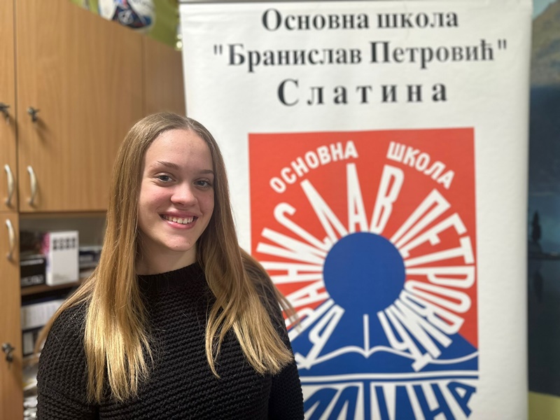 Magdalena Bogićević, jedna od najboljih učenica OŠ „Branislav Petrović ...